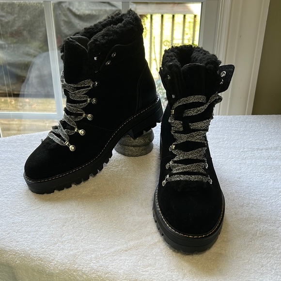 Time and Tru | Shoes | Nwot Time And Tru Black Faux Suede Hiking Style ...